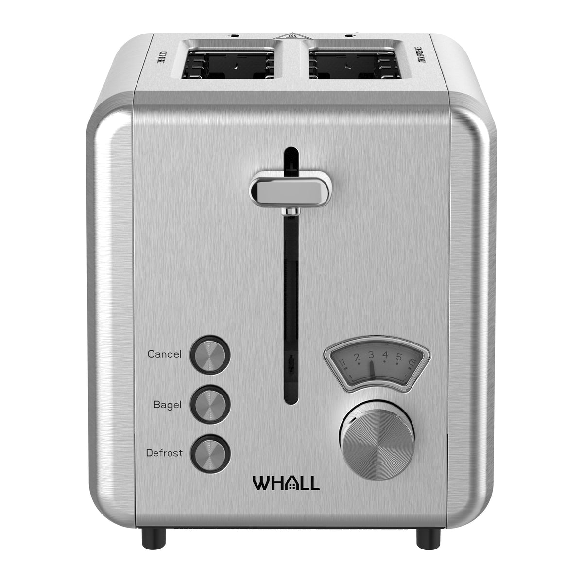 WHALL® Knob Toaster 2 & 4 Slice | Stainless Steel, Digital Timer, Soun ...
